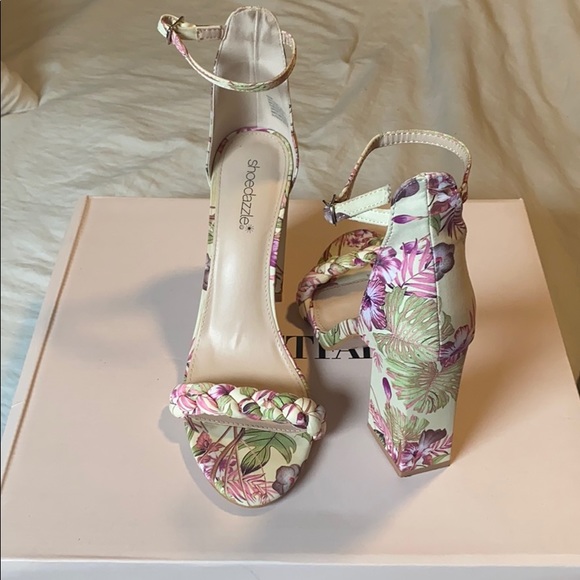 Shoes | Floral Heel | Poshmark